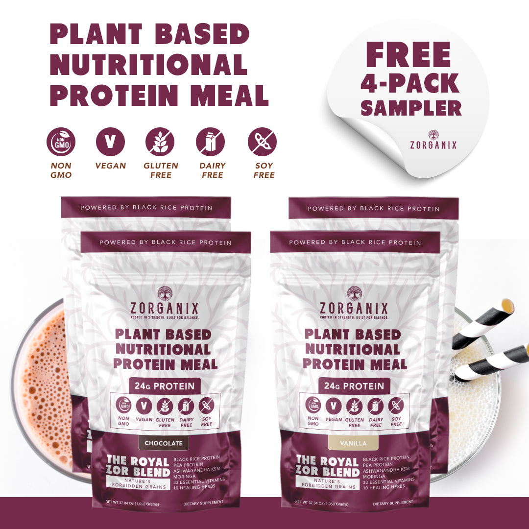 Zorganix Plant Based Meal Replacement - 4 Pack Sampler – Binacomed, llc ...